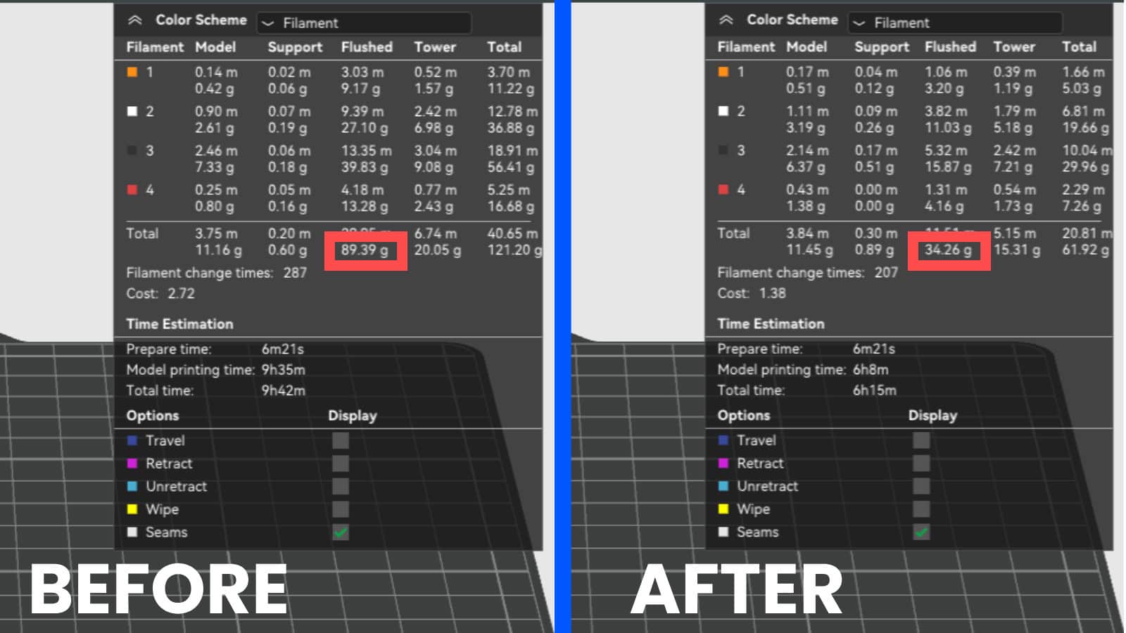 How To Reduce Purge Waste in Bambu Studio