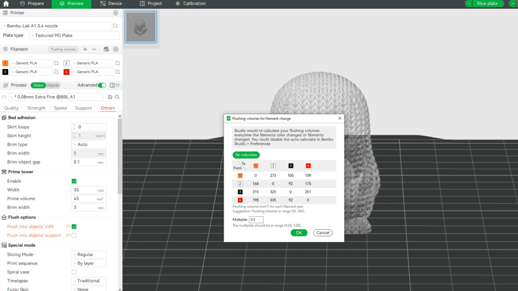 How To Reduce Purge Waste in Bambu Studio