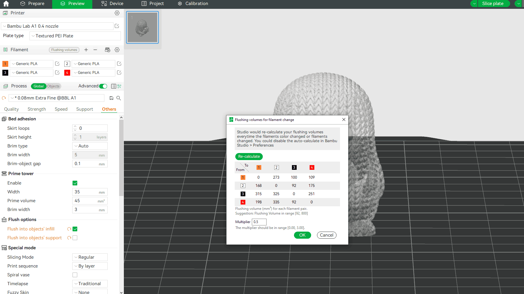 How To Reduce Purge Waste in Bambu Studio